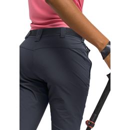 Maier Sports Damen Caprihose "Inara slim 3/4", blau, Gr. 34, 90% Polyamid, 10% Elasthan, Hosen, Damen Wanderhose, atmungsaktive Outdoorhose, 3/4 Hose