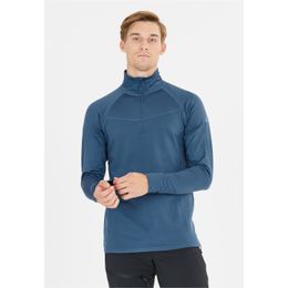 WHISTLER Herren Langarmshirt "Baggio", blau, Gr. XL, unifarben, 92% Polyester, 8% Elasthan, Shirts, mit hochabschlie&szlig;endem Kragen