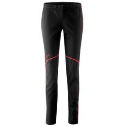 Maier Sports Damen Funktionshose "Telfs CC Tight W", schwarz, Gr. 42, Oberstoff 1: Vorderseite: 89% Polyester, 11% Elasthan / R&uuml;ckseite: 94%