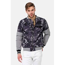 Cipo & Baxx CIPO & BAXX Herren Collegejacke "Jacke", grau, Basic, Gr. L, tarnfarben, 100% Polyester, Jacken, in Regular-Fit, CJ-210