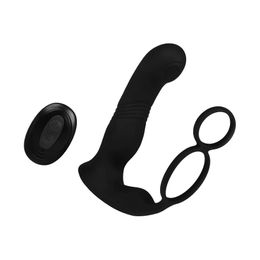 EIS Prostata-Vibrator mit Sto&szlig;funktion, 16 cm
