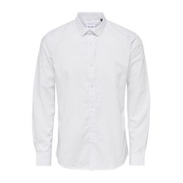 Only & Sons Only & Sons Button Up Shirt 'ONSSANE' male White size XXL