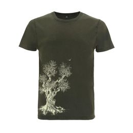 Life-tree Shirt 'Organic Fairwear Olive Tree' male Green size M