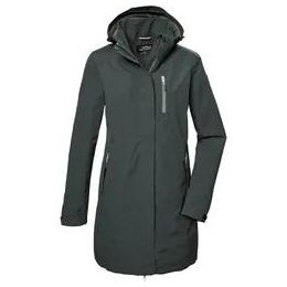 Parka Killtec "KOS 30 WMN PRK", Damen, Gr. 40, gr&uuml;n (dunkelgr&uuml;n), Obermaterial: 100% Polyester;Futter: 100% Polyester, Jacken Parka, Funktionsparka: wasser- und winddicht, atmungsaktiv, abnehmbare Kapuze