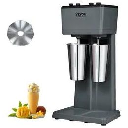VEVOR Pro Drink Mixer Getr&auml;nkemixer 500 W 820 mL Doppelkopf-Milchshakemaschine, 3 Drehzahl Einstellbar 15000 / 18000 / 21000 U/min, Edelstahlbecher Milk- & Proteinshake, Getr&auml;nkemixer, Cocktail
