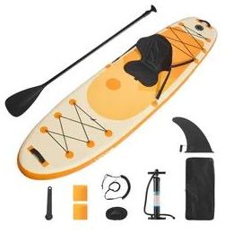 VEVOR aufblasbares Stand Up Paddle Board (304,8 x 83,8 x 15,2 cm) Paddleboard mit einem Sitz, Komplettset inkl. Pumpe Paddel Finne Rucksack Kn&ouml;chelleine Gurt, f&uuml;r Jugendliche und Erwachsene