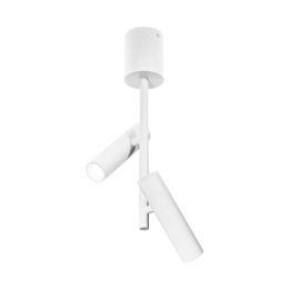 GEA LUCE GFA Wandleuchte rund 2-flammig, verstellbarer Leuchtenkopf, LED, GFA1454H,