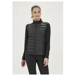 Laufjacke Endurance "Reitta", Damen, Gr. 36, schwarz, 100% Polyester, unifarben, normal, hoch geschlossener Ausschnitt, Jacken, mit w&auml;rmenden Stepp-Eins&auml;tzen