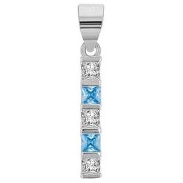 Adelia&acute;s Kettenanh&auml;nger ADELIA ́S "moderner Schmuck Anh&auml;nger aus 925 Sterling Silber", blau, Schmuckanh&auml;nger, Damen, Silber 925 (Sterlingsilber), Kettenanh&auml;nger