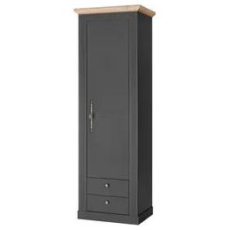 Schuhschrank OTTO HOME "WESTMINSTER BESTSELLER", grau (dunkelgrau, wotan eiche), B:66cm H:203cm T:46cm, Schr&auml;nke, Schuhschrank, im romantischen Landhausstil