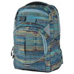 Schulrucksack Nitro "Superhero", Kinder, Gr. B/H/T: 30cm x 44cm x 22cm, blau (frequency blau), Polyester, Rucks&auml;cke Schulrucksack, Rucksack f&uuml;r Schule und Freizeit