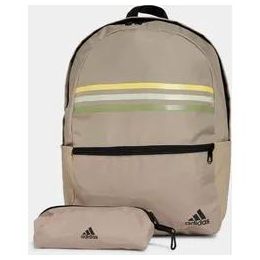Rucksack Adidas PERFORMANCE "CLASSIC 3S PC", braun (blacar, schwarz), Rucks&auml;cke, Damen, Obermaterial: 100% Polyester, Rucksack