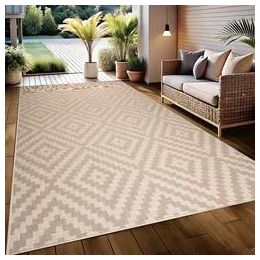 Teppich my home "Cordoba auch als L&auml;ufer erh&auml;ltlich" Gr. 2, beige, B:80cm H:3mm L:150cm, Kunstfaser, Teppiche, Teppich, In- und Outdoor geeignet, Sisal-Optik, Wetterfest & UV-best&auml;ndig, Boho