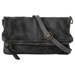 Abendtasche CLUTY, Damen, Gr. B/H/T: 20cm x 13cm x 3cm onesize, schwarz, Leder, Taschen Abendtasche, echt Leder, Made in Italy
