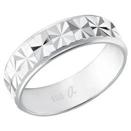 Fingerring Amor "Uni Chic" Gr. 68, silber (silberfarben), Fingerringe, Damen, 68, Silber 925 (Sterlingsilber), 5mm, Fingerring