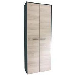 Hochschrank Welltime "Novara", transparent, B:62,8cm H:163,3cm T:32cm, Spanplatte, Schr&auml;nke, Hochschrank