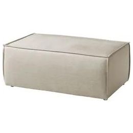 Hocker Home Affaire "SHERWOOD, Polsterhocker in 3 Stoffarten verf&uuml;gbar", beige (cream), B:102cm H:42cm T:69cm, 100% Polyester, Hocker, Hocker, passend zur Polster-Serie SHERWOOD