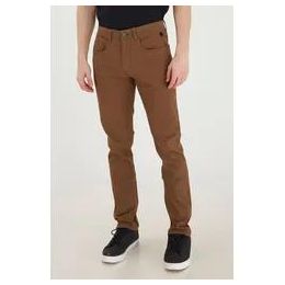 5-Pocket-Hose Blend "BHSaturn", Herren, Gr. 32, L&auml;nge 34, mocca braun, Web, 98% Baumwolle, 2% Elasthan, unifarben, regular fit lang, Hosen 5-Pocket-Hose, Chinohose mit zahlreichen Leder-Logopatches