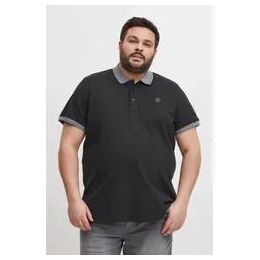 Poloshirt Blend "BHRalf Big & Tall", Herren, Gr. 6XL, schwarz, Web, 100% Baumwolle, unifarben, regular fit normal, V-Ausschnitt, Shirts, Klassisches Polo-Shirt in gro&szlig;en Gr&ouml;&szlig;en