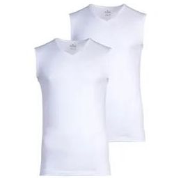 Unterhemd Ragman "Unterhemd 2er Pack", Herren, Gr. S, N-Gr, wei&szlig;, Obermaterial: 100% Baumwolle CO., Unterhemden Unterhemd
