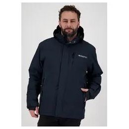 Winterjacke DEPROC ACTIVE "MONTREAL MEN", Herren, Gr. S (48), blau (schwarz navy), 96% Polyester; 4% Elasthan, Windstopperb&uuml;ndchen mit Daumenl&ouml;chern,mit Schneefang,mit verstellbarem Klettverschluss, Jacken Winterjacke, auch in Gro&szlig;en Gr&ouml;&szlig;en erh&auml;ltlich