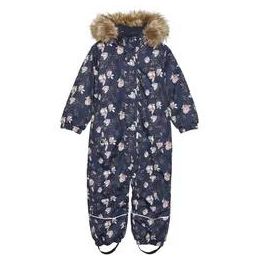 Schneeoverall Minymo "Schneeoverall MISnow", M&auml;dchen, Gr. 128, N-Gr, blau (parisian night), Obermaterial: 100% Polyester PES., Overalls