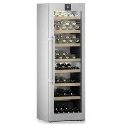 Liebherr Weintemperierschrank "WPsd 5252_994609551", Energieeffizienz: F (A-G), silber (silberfarben), B:59,7cm H:185,4cm T:67,5cm, Weink&uuml;hlschr&auml;nke