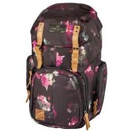 Laptoprucksack Nitro "Weekender", Kinder, Gr. B/H/T: 30cm x 55cm x 23cm, schwarz (schwarz rose), Nylon, Polyester, Rucks&auml;cke Laptoprucksack, Reiserucksack mit Laptopfach, Schulrucksack, Wanderrucksack