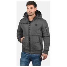Steppjacke Blend "BHBoris", Herren, Gr. 3XL, granite teddy, Fleece, 65% Nylon, 35% Polyester, regular fit, ohne Ausschnitt, eingesetzt Rippb&uuml;ndchen, Jacken Steppjacke, Winterjacke mit abnehmbarer Kapuze und Teddyfutter