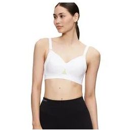 Sport-BH triaction by Triumph "Triaction Gravity Lite P EX", Damen, Gr. 75, Cup E, wei&szlig;, Single Jersey, Obermaterial: 47% Polyester, 33% Polyamid, 20% Elasthan, kontrastfarbene Details, leicht gl&auml;nzend, unifarben, k&ouml;rpernah, BHs Sport-BH, atmungsaktiv und extremer Halt