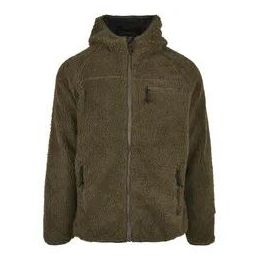 Anorak BRANDIT "Brandit Herren Teddyfleece Worker Jacket", Herren, Gr. 7XL, olive, 100% Polyester, unifarben, normal, ohne Ausschnitt, Jacken