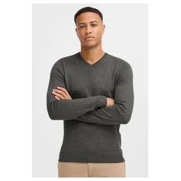 Strickpullover Blend "BHWeber", Herren, Gr. 3XL, charcoal mix, 78% Viskose, 22% Polyester, unifarben, Basic, regular fit normal, V-Ausschnitt, eingesetzt, Pullover Strickpullover, Stilvoller Strickpullover