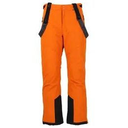 Skihose WHISTLER "Drizzle", M&auml;dchen, Gr. 152, EURO-Gr&ouml;&szlig;en, rot (schwarz, orange), 100% Polyester, mehrfarbig, lang, Hosen Skihose, mit Hosentr&auml;gern und wasserfester Eigenschaft