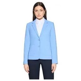 Kurzblazer Betty Barclay "Damen langarm", Damen, Gr. 36, azurine, Obermaterial: 86% Polyester, 14% Elasthan; Futter: 100% Polyester, tailliert normal, Blazer Kurzblazer