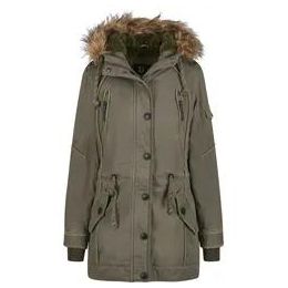 Parka BRANDIT "Brandit Brandit Women Emma Winterparka", Damen, Gr. XL, olive, 100% Baumwolle, unifarben, normal, ohne Ausschnitt, Jacken Parka