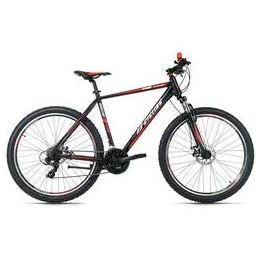 KS-Cycling Mountainbike KS CYCLING "Morzine" Gr. 53, schwarz (schwarz, rot, schwarz), Fahrr&auml;der, Herren, 53cm, 27,5 Zoll (69,85cm), f&uuml;r Herren, Kettenschaltung