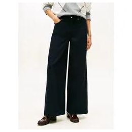 High-waist-Jeans Tommy Hilfiger "DNM 70's WIDE LEG HW", Damen, Gr. 32, L&auml;nge 30, nina, Denim/Jeans, Obermaterial: 80% Baumwolle, 20% Lyocell, unifarben, l&auml;ssig geschnitten kn&ouml;chellang, Jeans High-Waist-Jeans