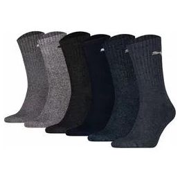 Kurzsocken Puma "Socken 6er Pack", Herren, Gr. 43-46, grau (grau, blau, mix), Obermaterial: 74% Baumwolle CO. 21% Polyester PES. 3% Polyamid PA. 2% Elasthan EL., Socken