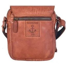 Umh&auml;ngetasche Harbour 2nd "Marlow", Damen, Gr. B/H/T: 17cm x 22cm x 6cm, cognac, Rindsleder, Taschen Umh&auml;ngetasche, Unisex Schultertasche, Handtasche mit &Uuml;berschlag