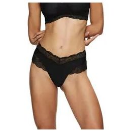 Maxislip Triumph "Lift Smart", Damen, Gr. S, schwarz, Microfaser, Obermaterial: 84% Polyamid, 16% Elasthan. Spitze: 90% Polyamid, 10% Elasthan, unifarben, figurbetont, Unterhosen, Stretch-Spitze, elastisch, weich