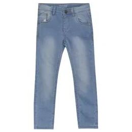 5-Pocket-Jeans Minymo "5-Pocket-Jeans MIJeans", Jungen, Gr. 110, N-Gr, blau (light dusty blau), Obermaterial: 80% Baumwolle CO. 19% Polyester PES. 1% Elasthan EL., Jeans 5-Pocket-Jeans