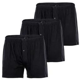 Boxershorts YOURBASICS "Boxershort 3er Pack", Herren, Gr. L, schwarz, Obermaterial: 100% Baumwolle CO., Unterhosen