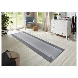 Teppich Hanse Home "Band", grau (hellgrau), B:80cm H:9mm L:200cm, Kunstfaser, Teppiche, Teppich, Kurzflor, weich, L&auml;ufer Gr&ouml;&szlig;en, Wohnzimmer, Schlafzimmer, Esszimmer