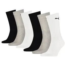 Kurzsocken Puma "Socken 6er Pack", Herren, Gr. 35-38, bunt (schwarz, wei&szlig;, grau), Obermaterial: 74% Baumwolle CO. 21% Polyester PES. 3% Polyamid PA. 2% Elasthan EL., Socken