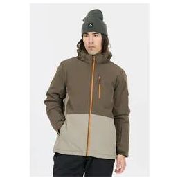 Skijacke WHISTLER "Drizzle", Herren, Gr. 3XL, braun (braun, beige), 100% Polyester, unifarben, normal, Rundhals, Jacken Skijacke, mit wasserabweisender Membran