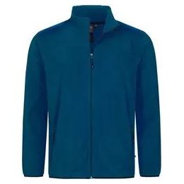 Fleecejacke DEPROC ACTIVE "KIRKVALE II MEN", Herren, Gr. XXL, blau (navy), 100% Polyester, bequem, gerader Abschluss mit Gummizug, Jacken Fleecejacke, weiche Fleecejacke in traditioneller Optik
