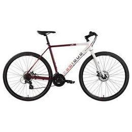 Cityrad REDLOUD "UA.01" Gr. 58, wei&szlig; (wei&szlig;, rot, wei&szlig;), Fahrr&auml;der, Damen, 58cm, 28 Zoll (71,12cm)