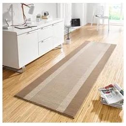 Teppich Hanse Home "Band" Gr. 41, beige, B:80cm H:9mm L:300cm, Kunstfaser, Teppiche, Teppich, Kurzflor, weich, L&auml;ufer Gr&ouml;&szlig;en, Wohnzimmer, Schlafzimmer, Esszimmer