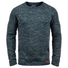 Strickfleece-Pullover Blend "Strickpullover BHDan", Herren, Gr. XXL, blau (navy), Obermaterial: 50% Baumwolle CO. 50% Polyacryl PAN., Pullover