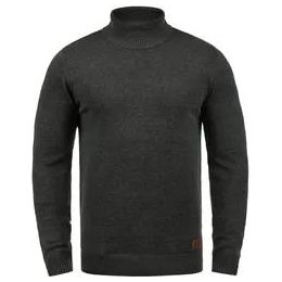 Rollkragenpullover Blend "Rollkragenpullover BHLatif", Herren, Gr. L, grau (charcoal), Obermaterial: 50% Baumwolle CO. 50% Polyacryl PAN., Pullover Rollkragenpullover